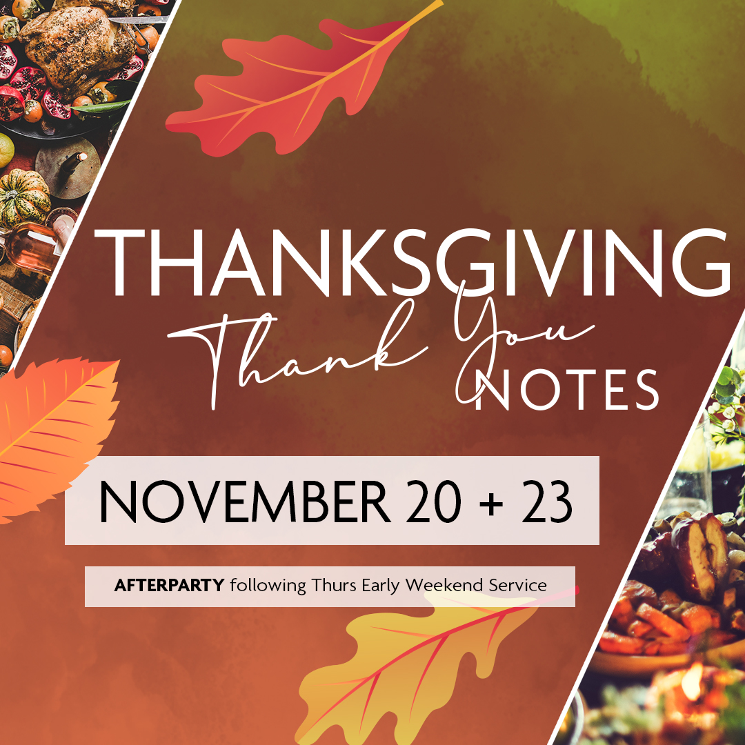 Thanksgiving Thank You Notes 2025 - Crosspoint